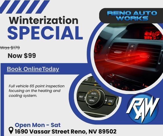 Service and repair specials - Reno Auto Works